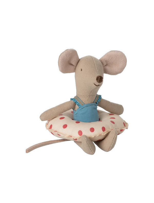 Maileg Beach Mouse with Float - Little Sister - Red Dot |Maileg Beach ...