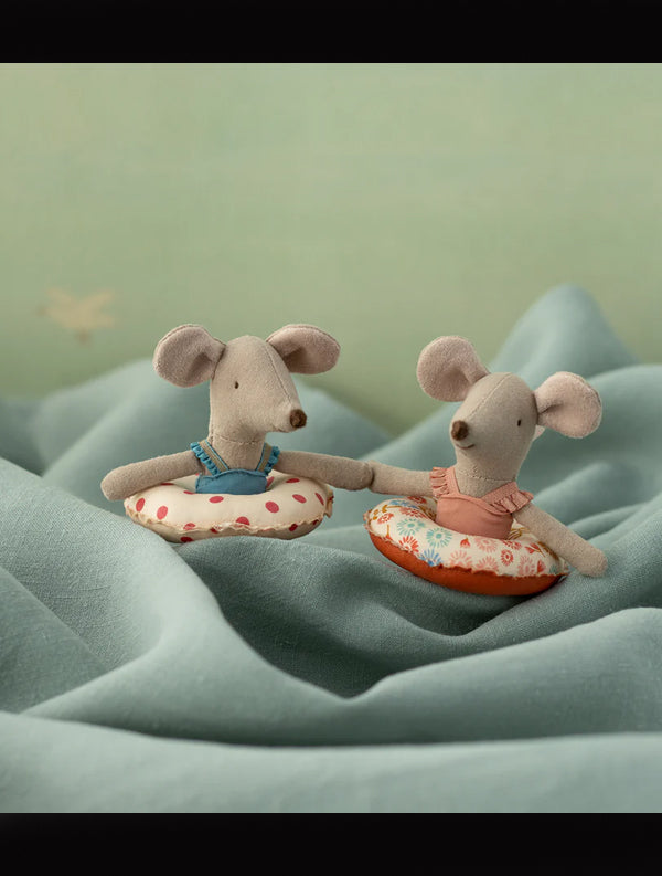 Maileg Beach Mouse with Float - Little Sister - Red Dot |Maileg Beach ...